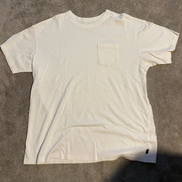 Nike | Shirts | Nike Pocket Tee White Large | Poshmark